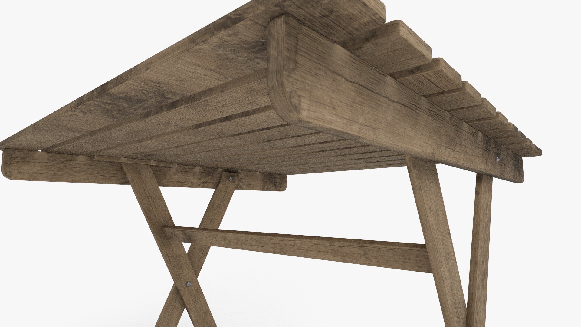 Wooden Garden Table 3D Model - TurboSquid 1606998