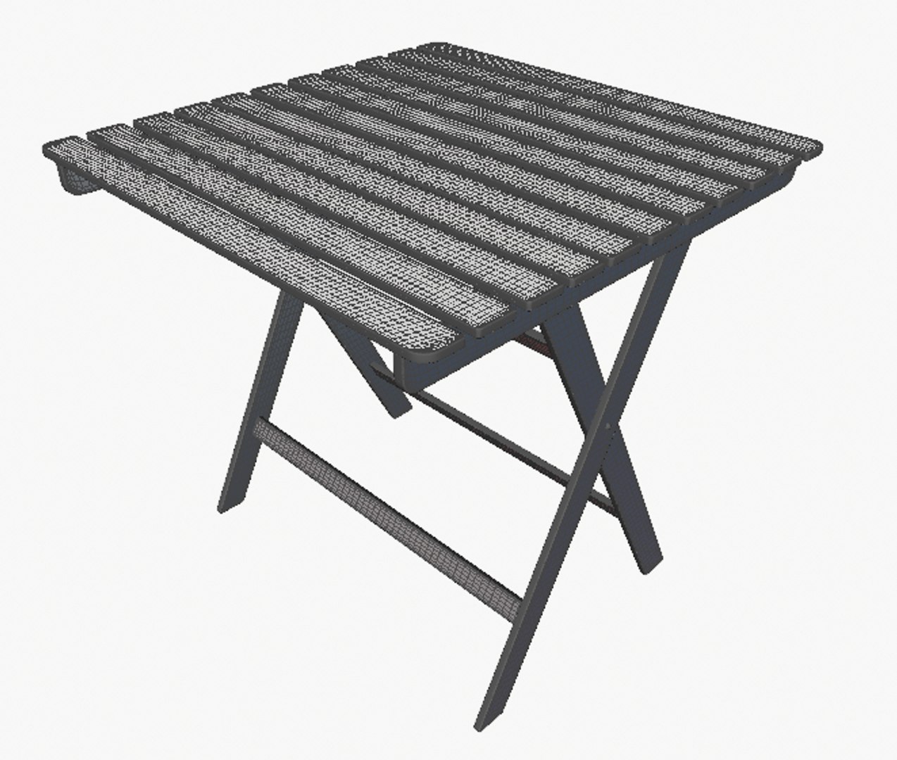 Wooden Garden Table 3D Model - TurboSquid 1606998