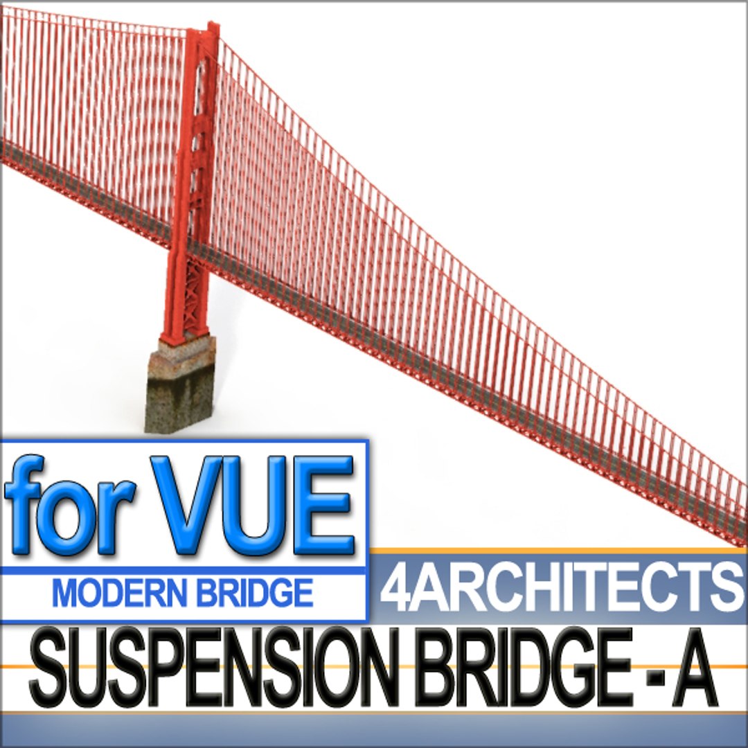 Bridge Suspension 3d Model
