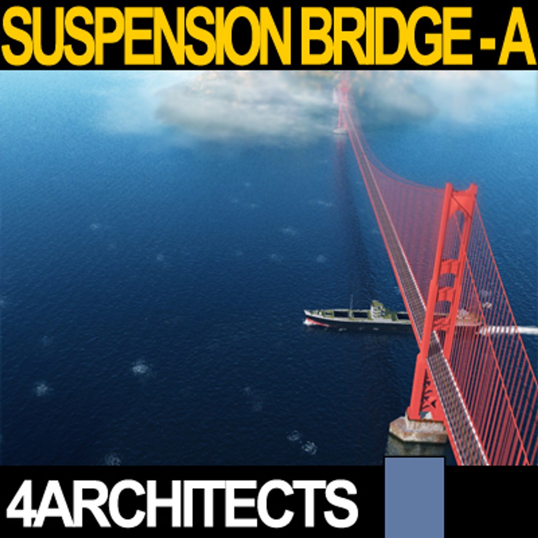 Bridge Suspension 3d Model