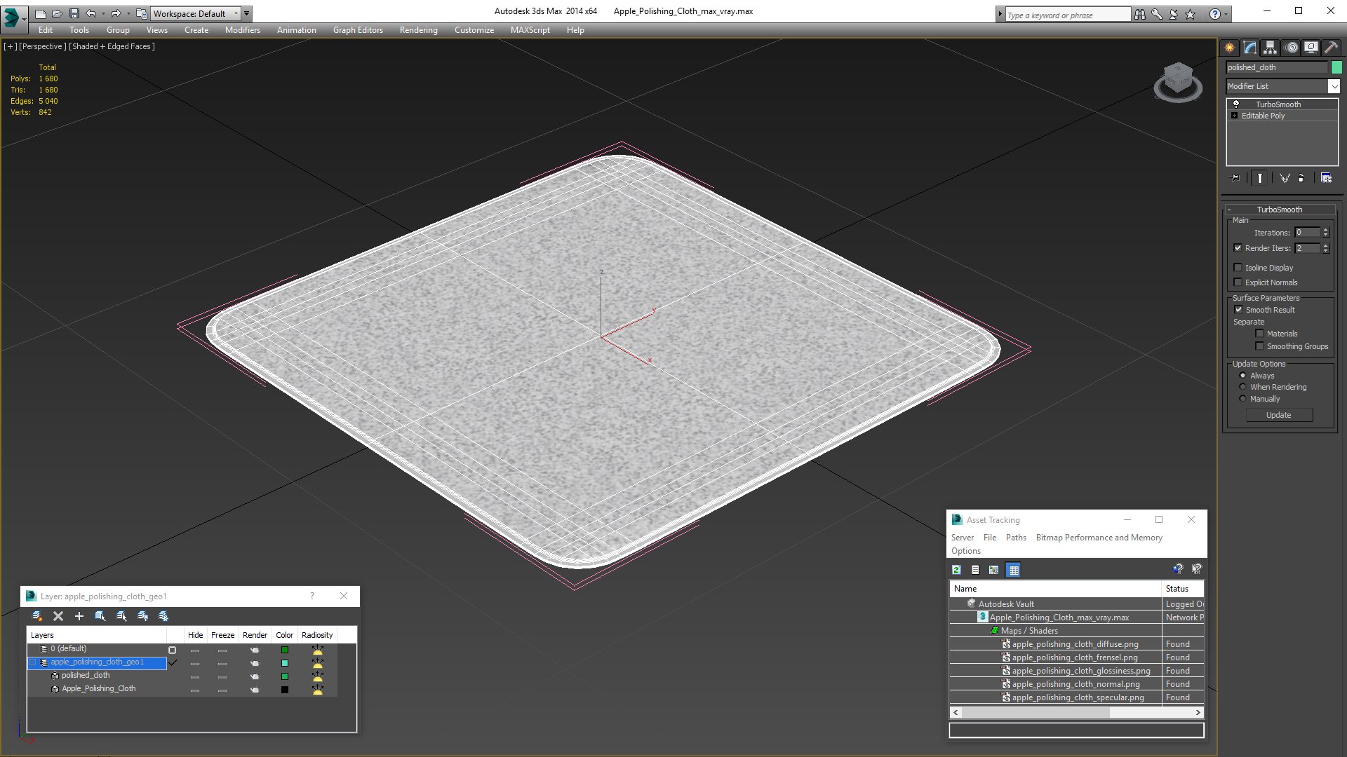Apple Polishing Cloth Model - TurboSquid 1818471