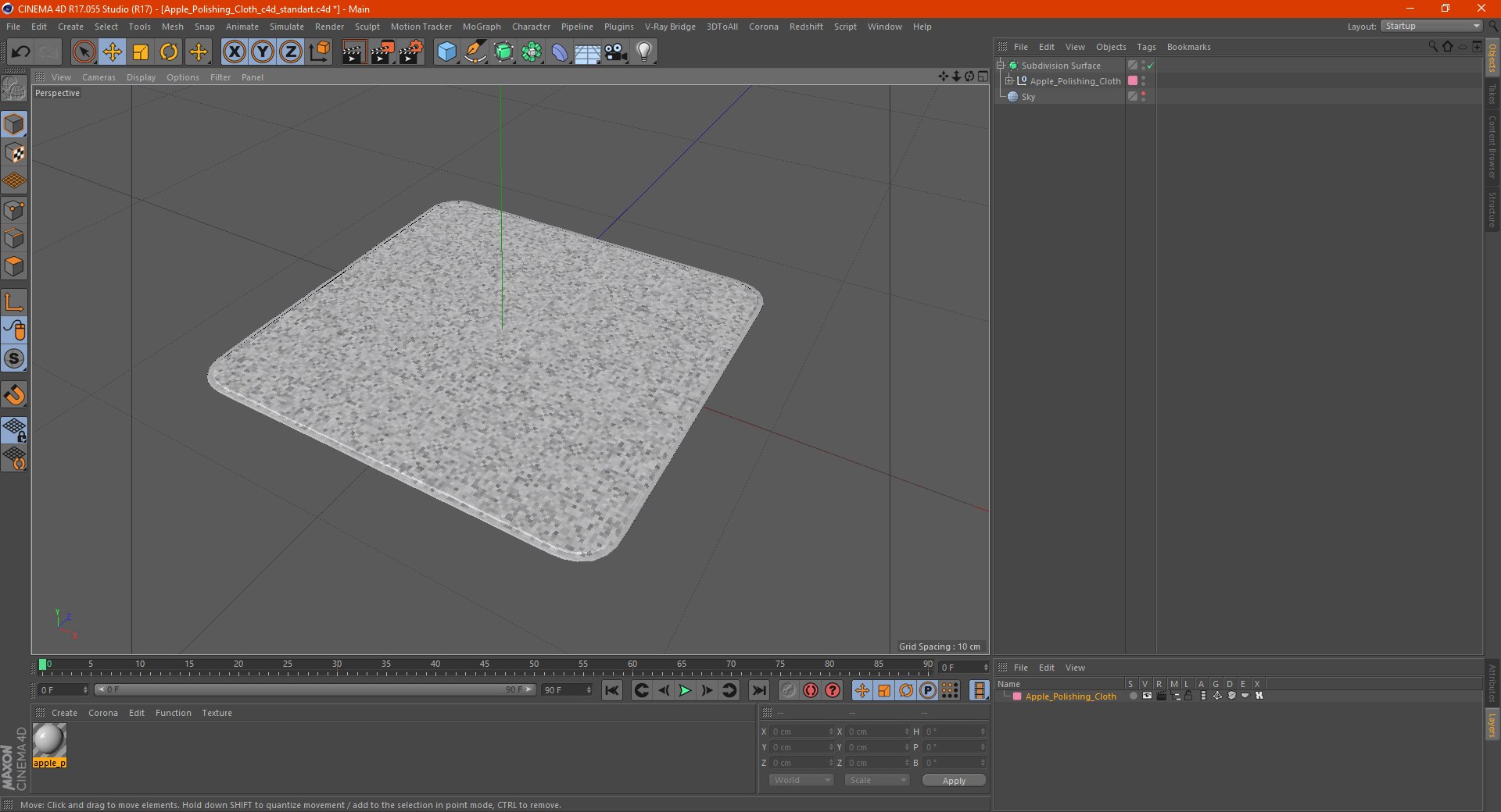 Apple Polishing Cloth Model - TurboSquid 1818471