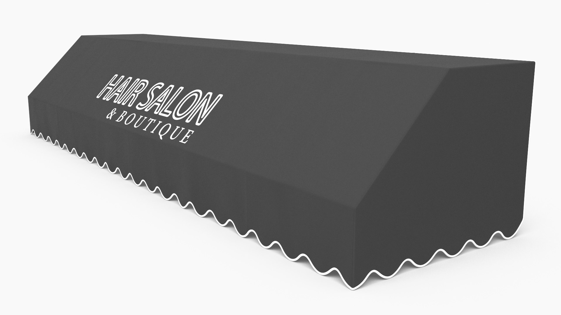 3D Storefront Awning Tent Gray - TurboSquid 2201920