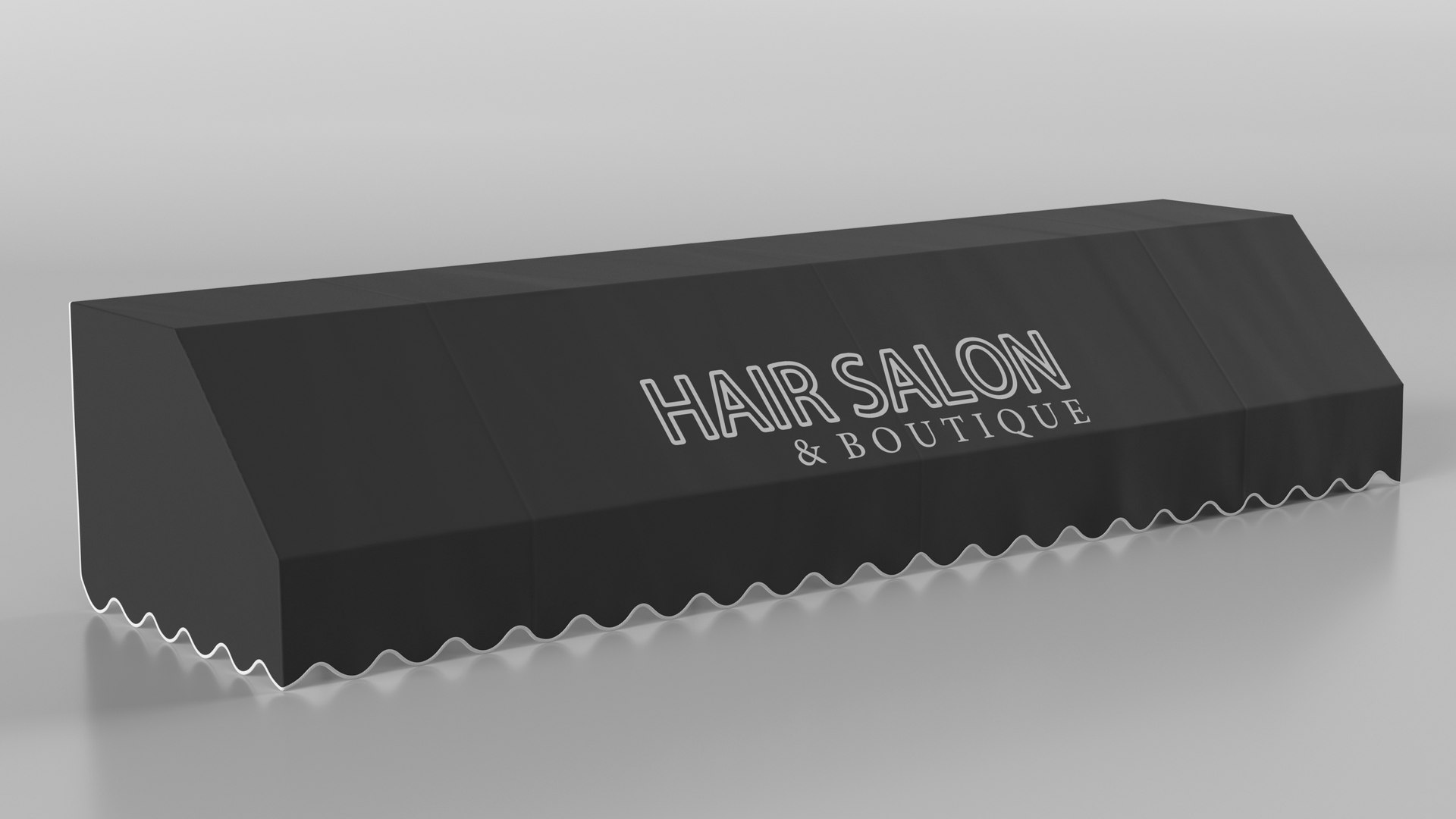 3D Storefront Awning Tent Gray - TurboSquid 2201920