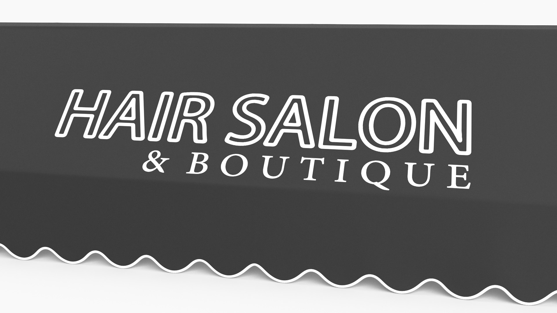 3D Storefront Awning Tent Gray - TurboSquid 2201920