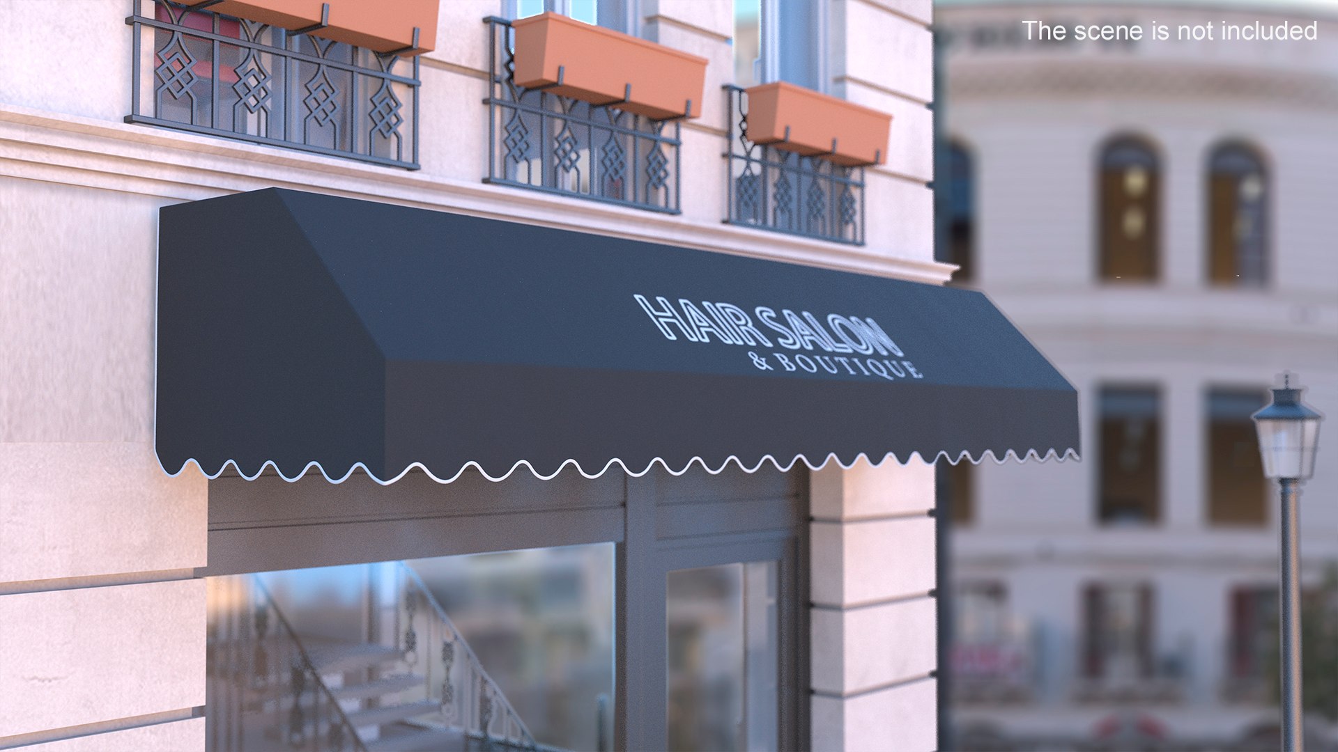 3D Storefront Awning Tent Gray - TurboSquid 2201920