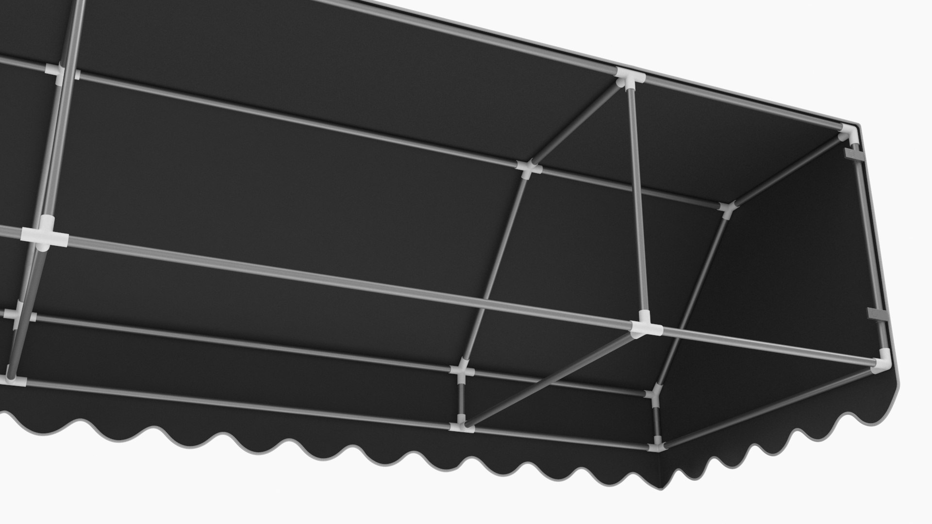 3D Storefront Awning Tent Gray - TurboSquid 2201920