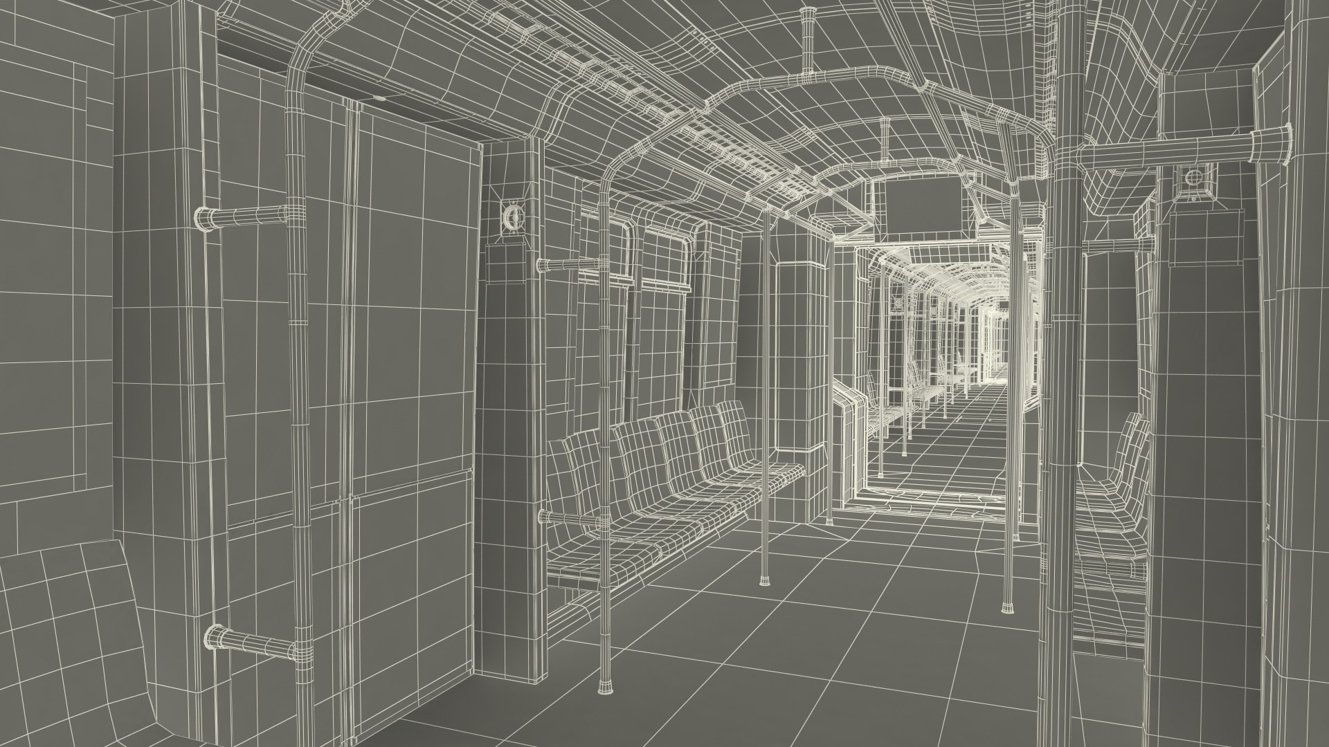 Urban Light Rail Train model - TurboSquid 1886724