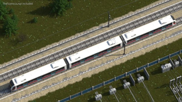 Urban Light Rail Train model - TurboSquid 1886724