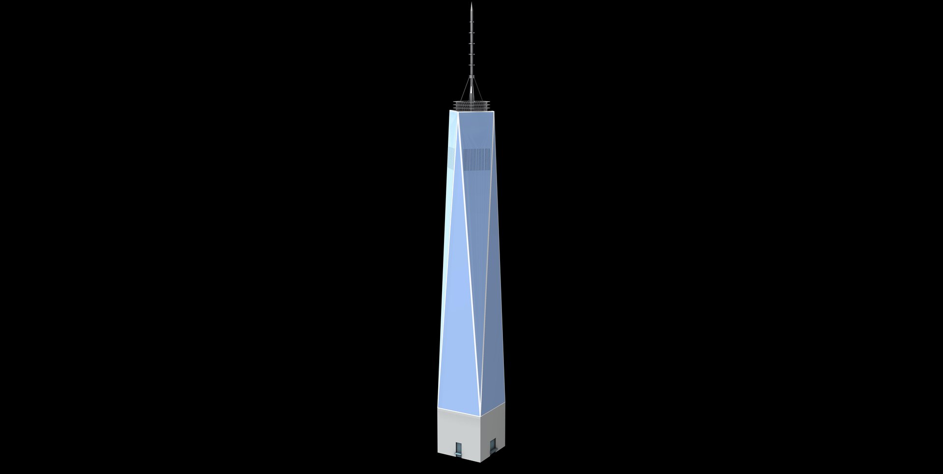 3D 1 World Trade Center - Freedom Tower - TurboSquid 1753915