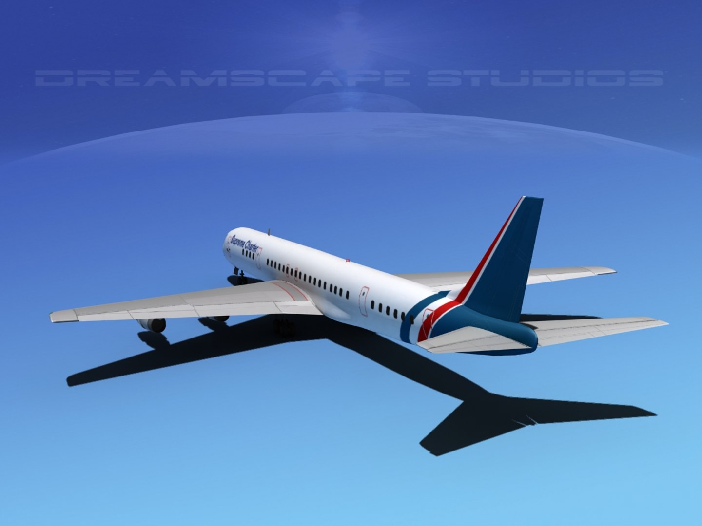3d Douglas Dc-8 Model