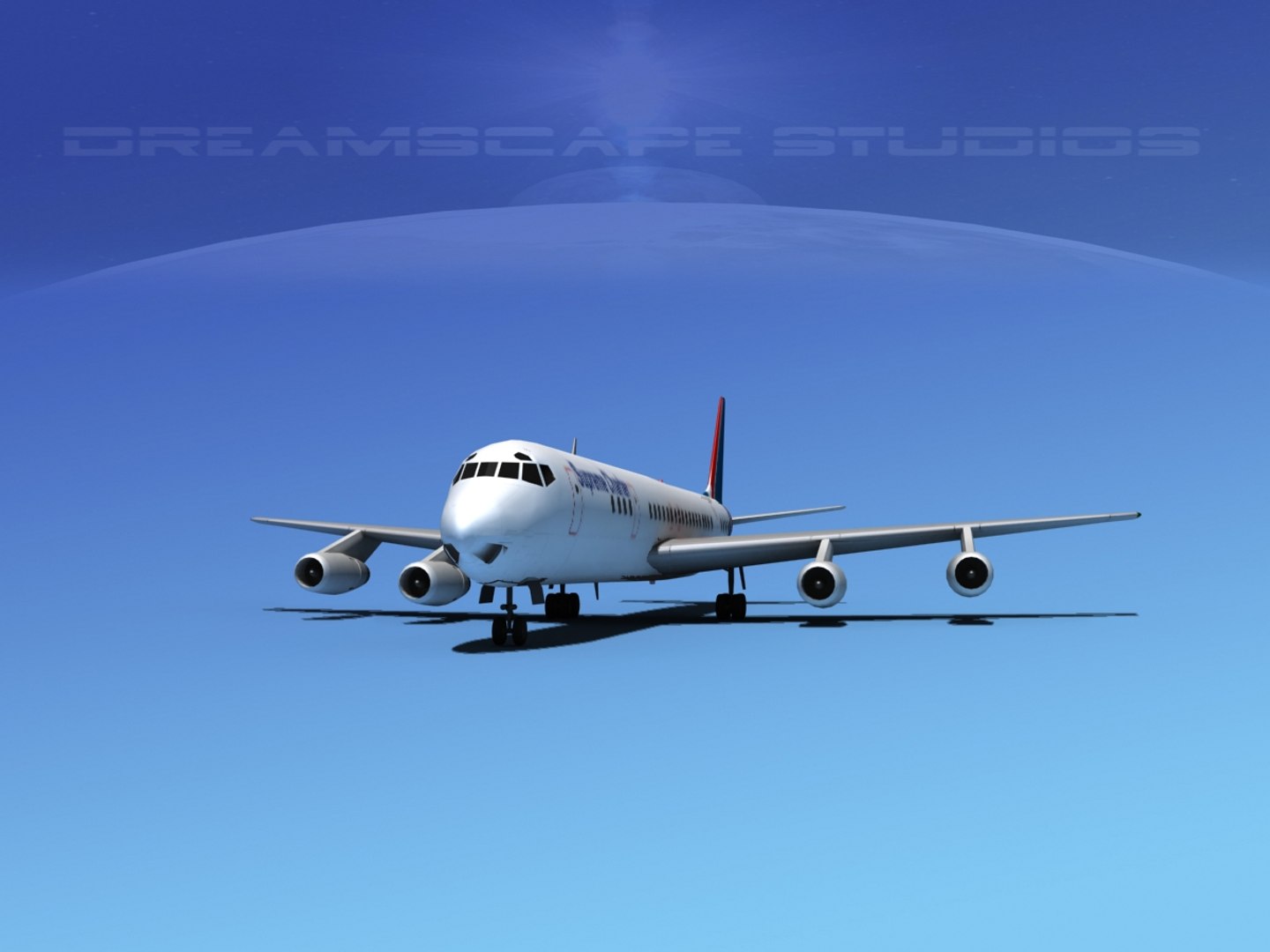 3d Douglas Dc-8 Model