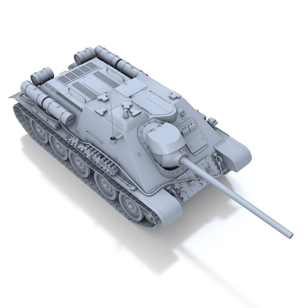 3D Model Su-85 - Soviet Self-propelled - TurboSquid 1493330