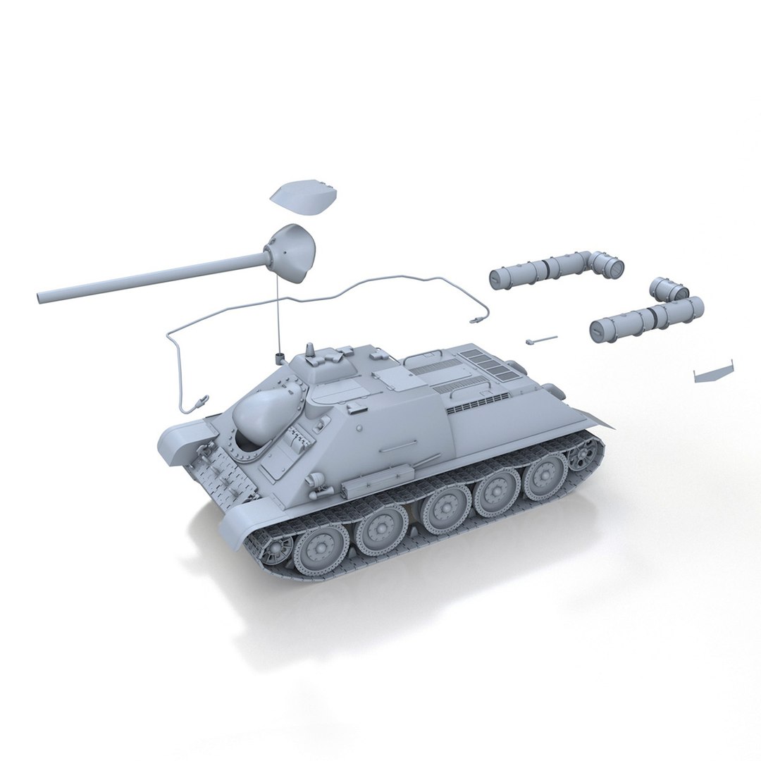 3D Model Su-85 - Soviet Self-propelled - TurboSquid 1493330