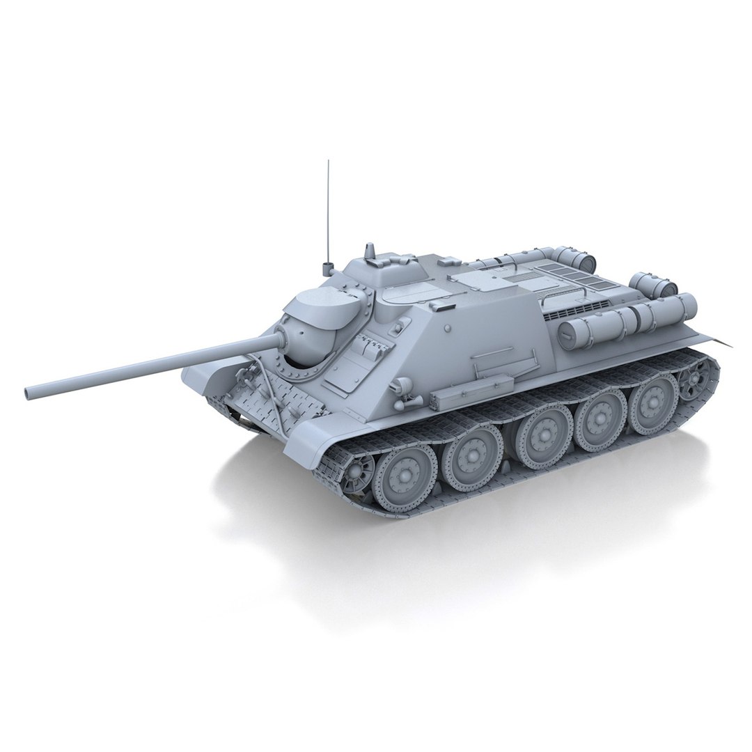 3D Model Su-85 - Soviet Self-propelled - TurboSquid 1493330