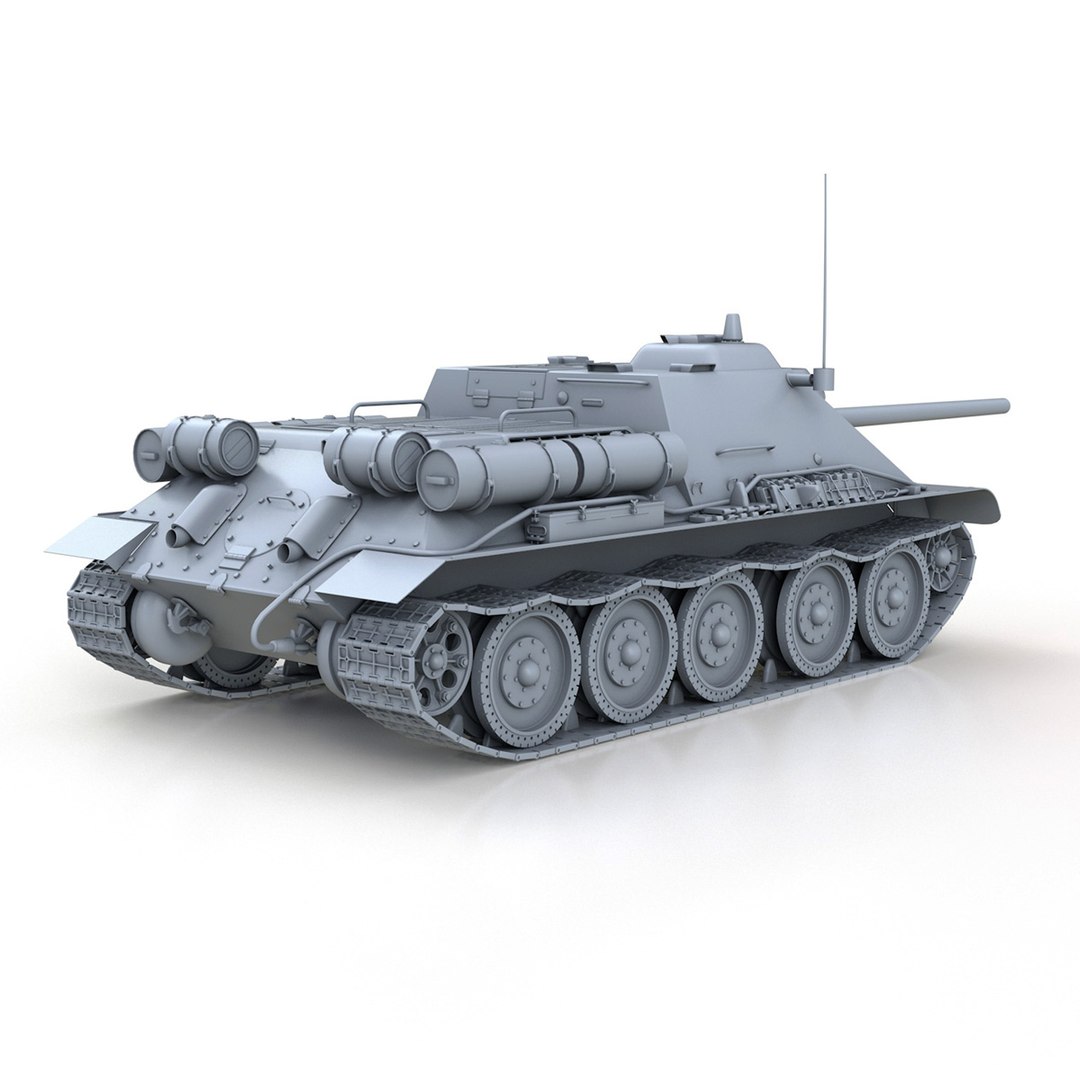 3D Model Su-85 - Soviet Self-propelled - TurboSquid 1493330