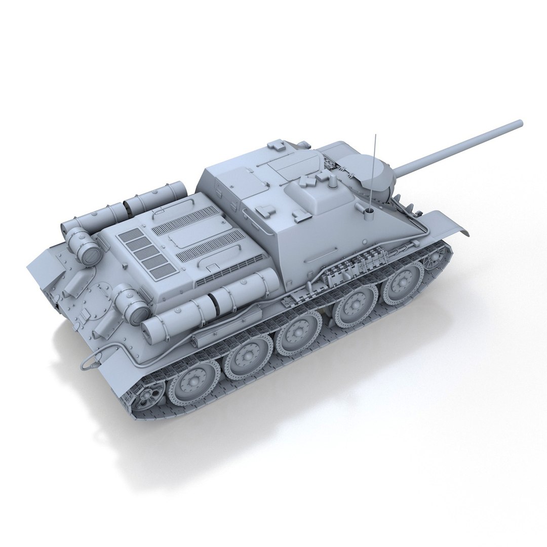 3D Model Su-85 - Soviet Self-propelled - TurboSquid 1493330
