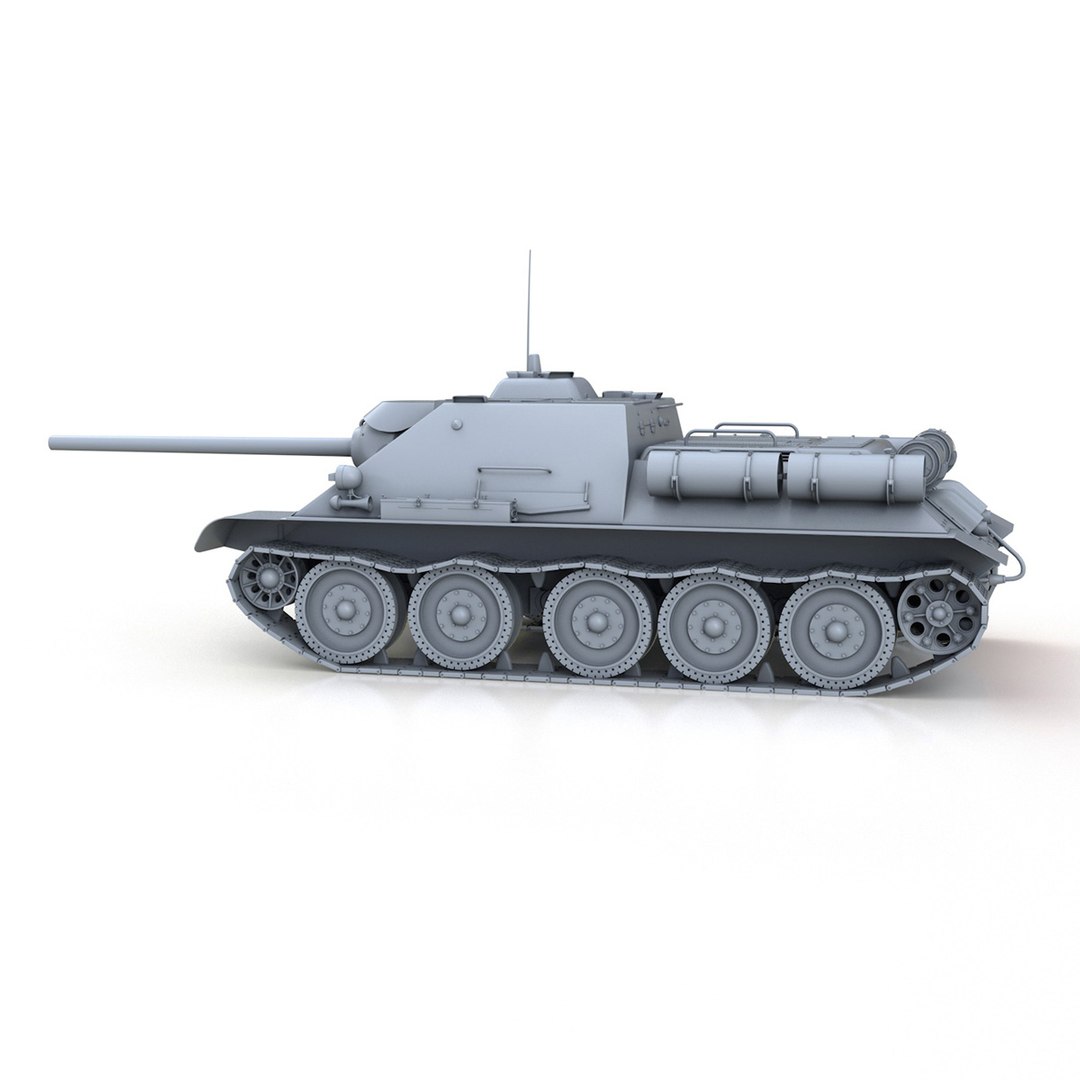 3D Model Su-85 - Soviet Self-propelled - TurboSquid 1493330