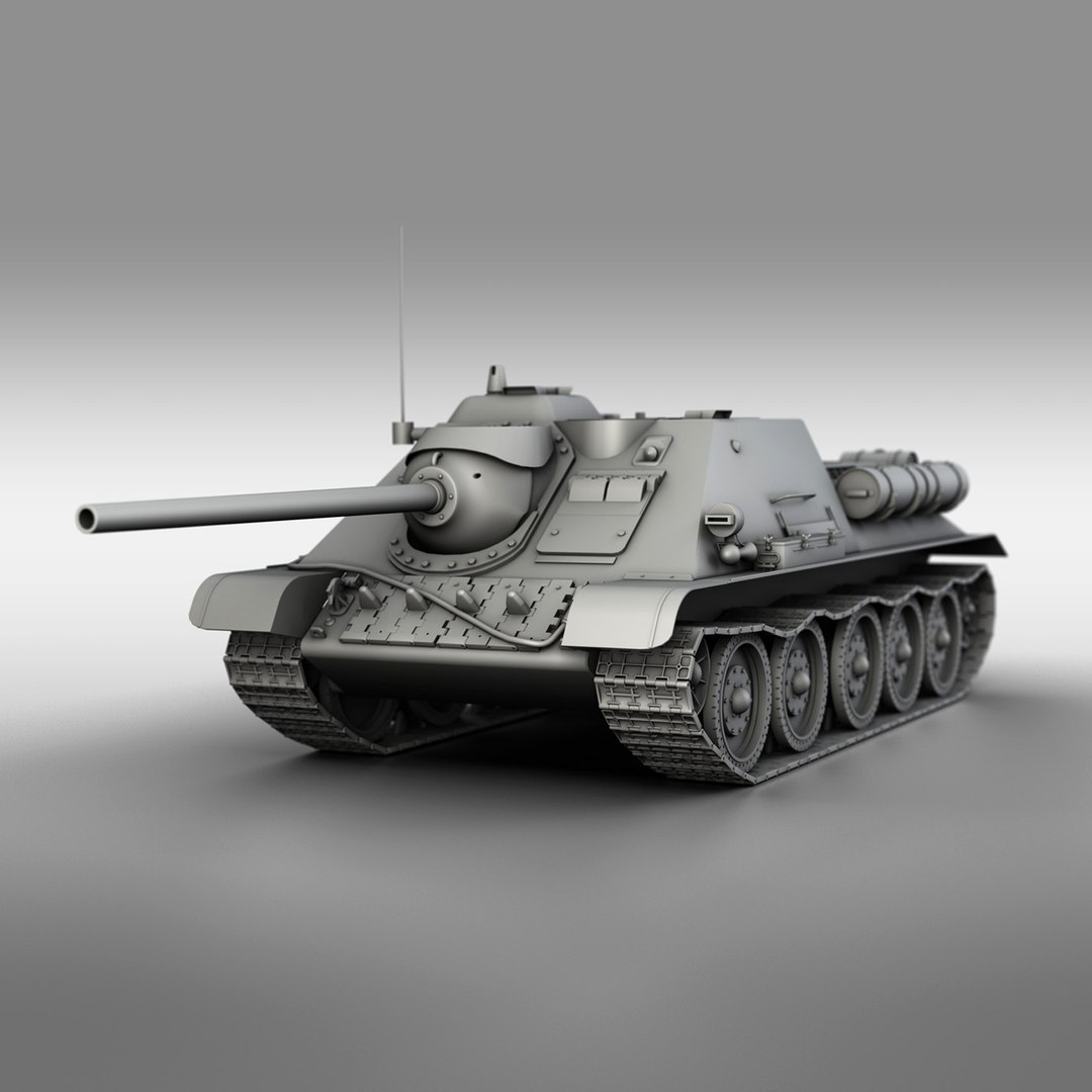3D Model Su-85 - Soviet Self-propelled - TurboSquid 1493330