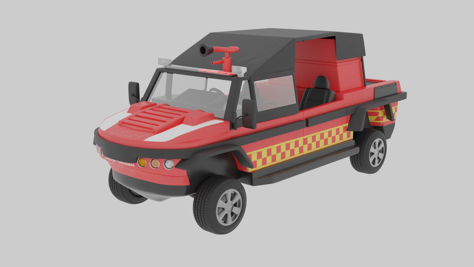 3D Singapore Amphibious Rescue Vehicle With Interior Model - TurboSquid ...