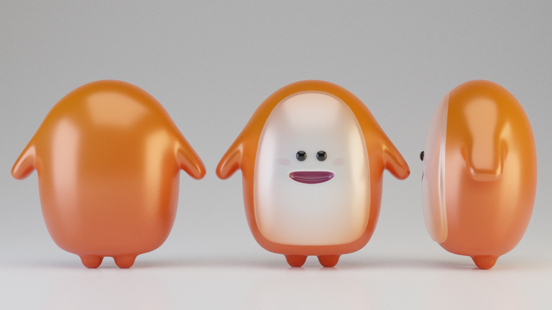 Orange Mini Cute Creature 3D - TurboSquid 1731048