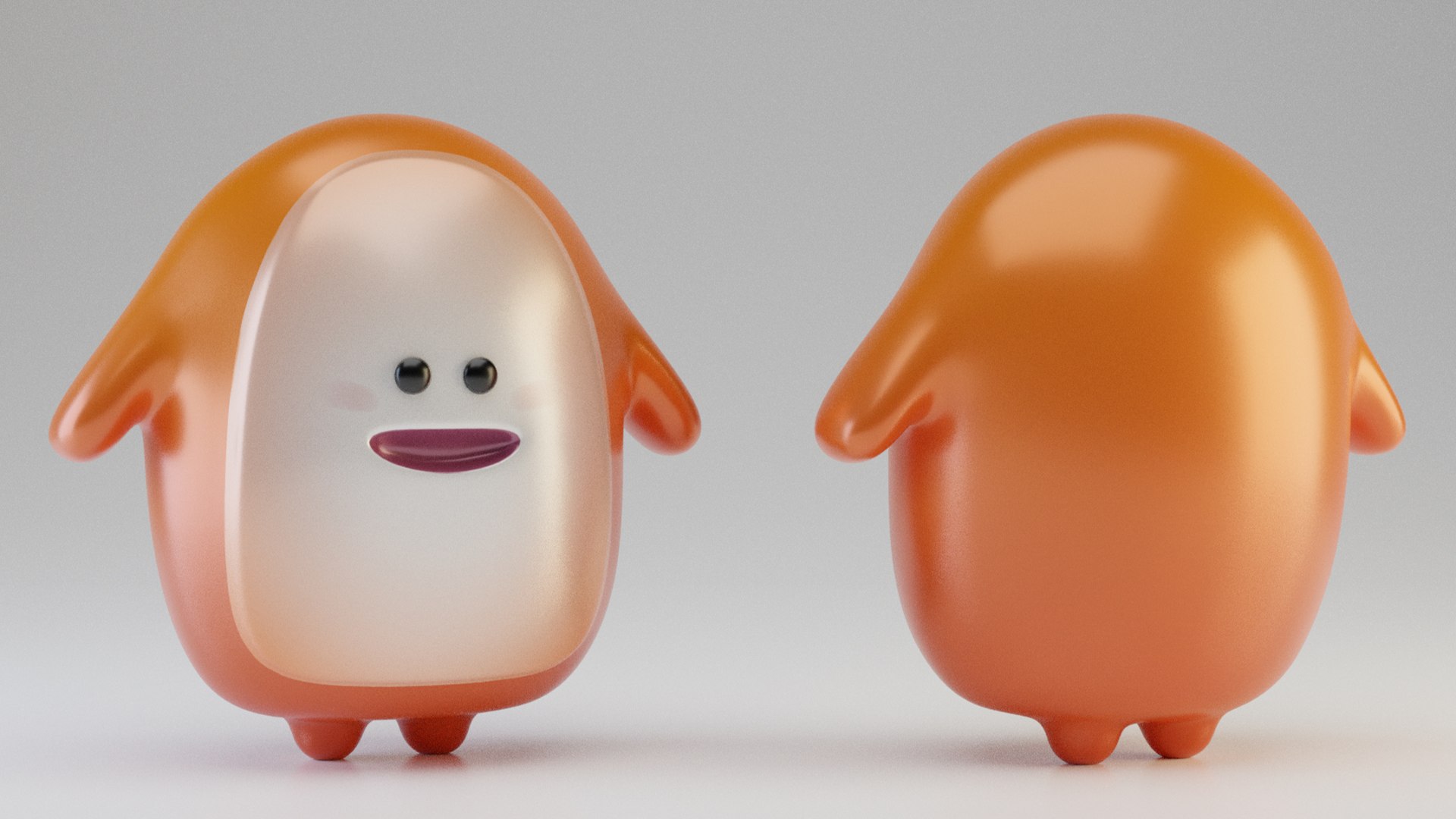 Orange Mini Cute Creature 3D - TurboSquid 1731048