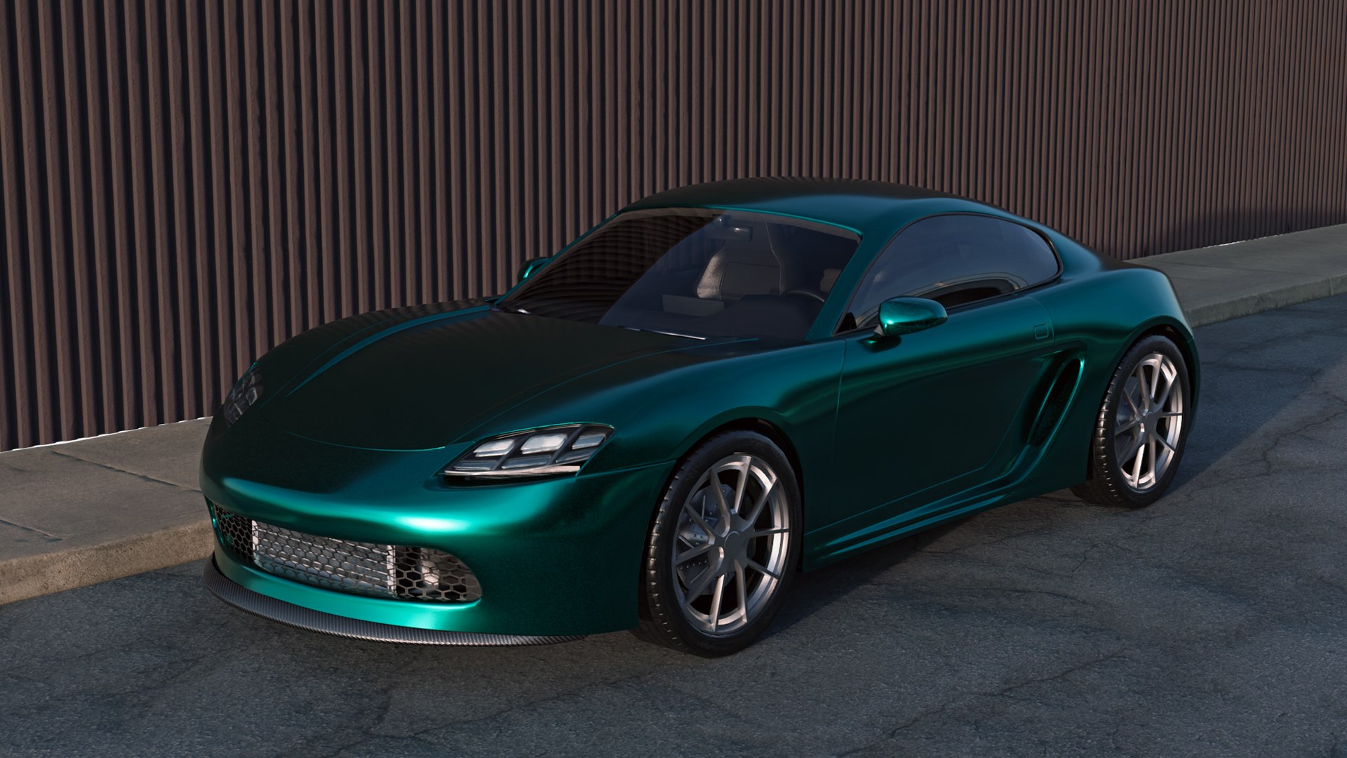 3D Generic Car - Mid-Engine Coupe Sportscar - TurboSquid 2424881