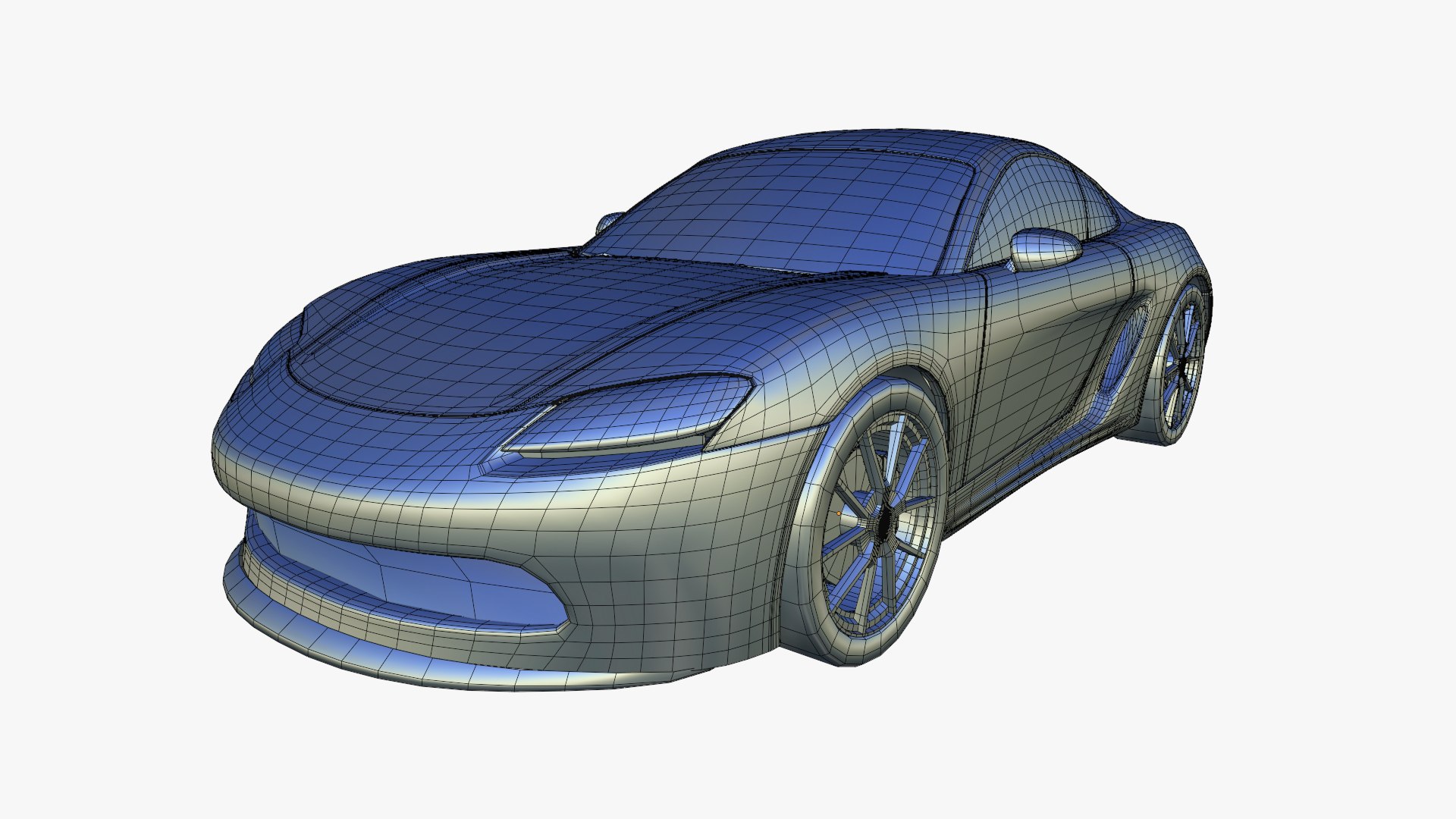 3D Generic Car - Mid-Engine Coupe Sportscar - TurboSquid 2424881