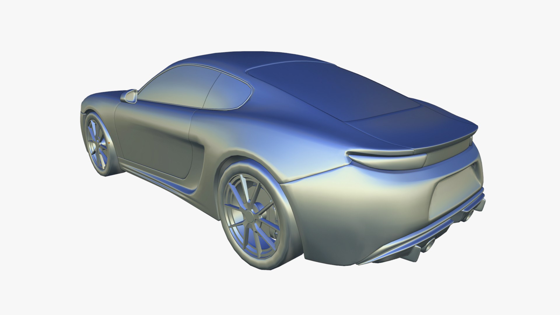 3D Generic Car - Mid-Engine Coupe Sportscar - TurboSquid 2424881