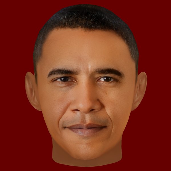 modelo 3d Low Poly Jefe del Presidente - Barack Obama - TurboSquid 2206353