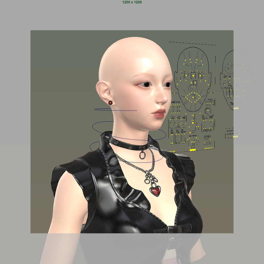 3D Idol Star - Mia - Portrait Version - Fully Rigged - TurboSquid 2098713