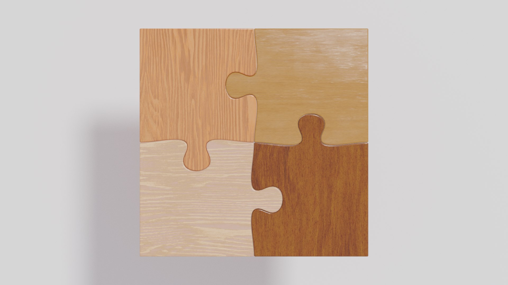 Wooden Jigsaw Puzzle 3D Model - TurboSquid 1756424