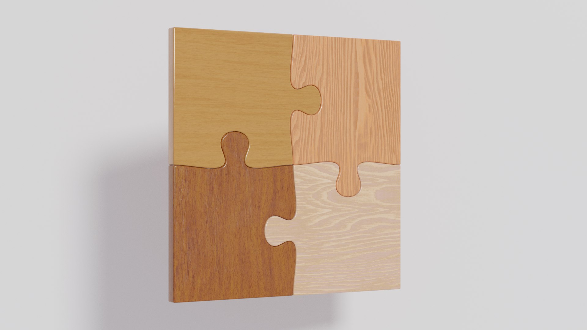 Wooden Jigsaw Puzzle 3D Model - TurboSquid 1756424