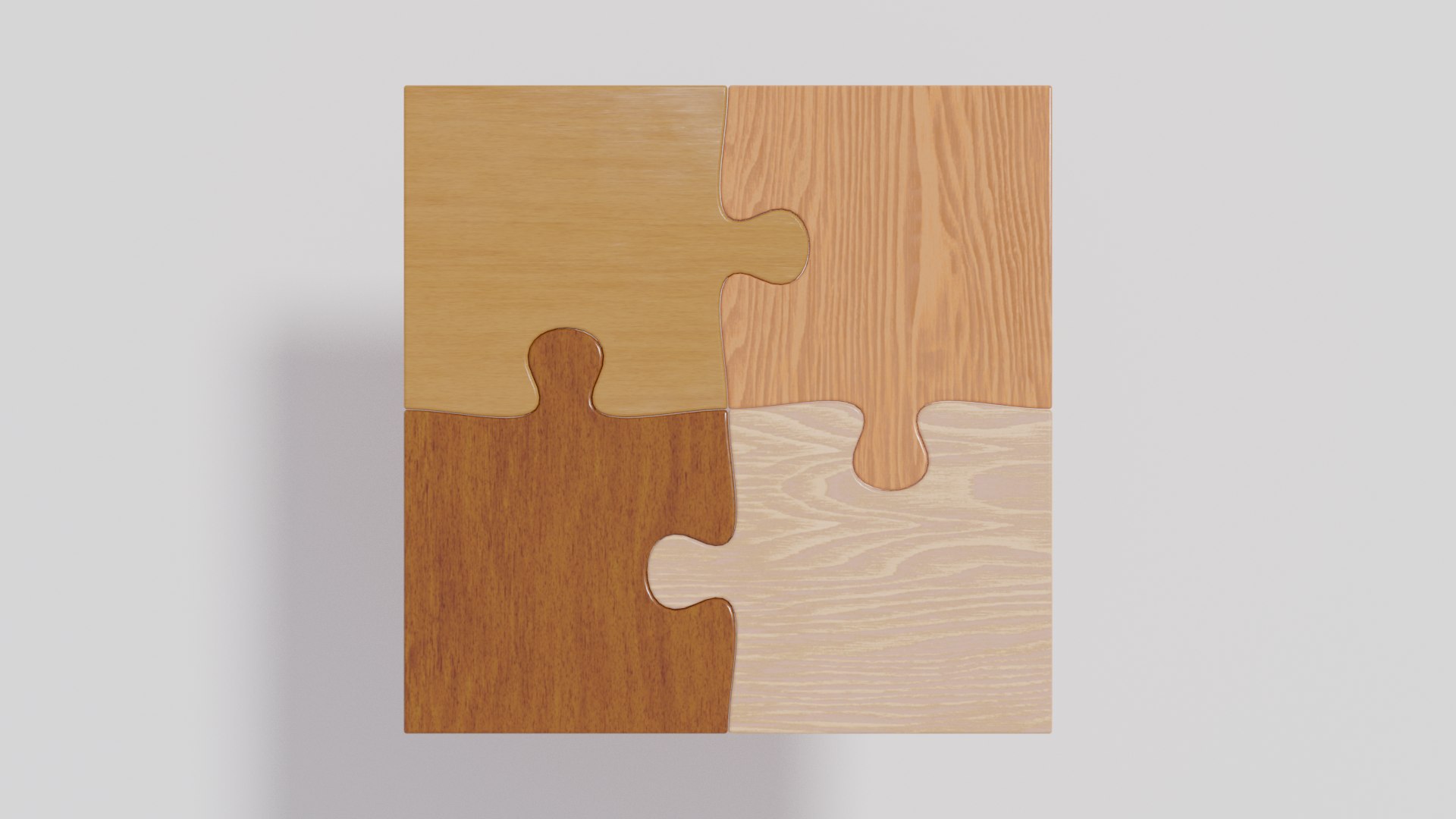 Wooden Jigsaw Puzzle 3D Model - TurboSquid 1756424