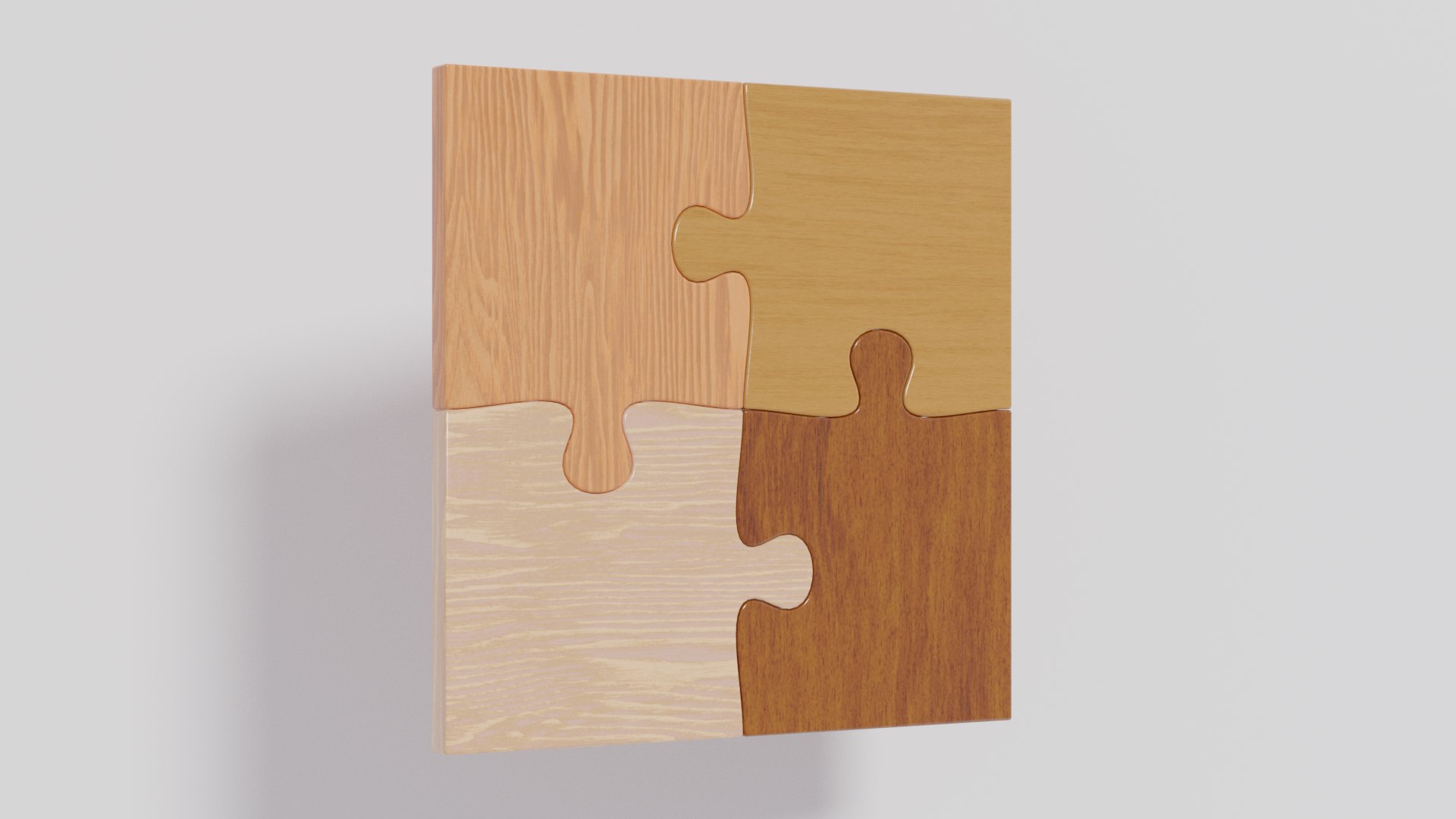 Wooden Jigsaw Puzzle 3D Model - TurboSquid 1756424