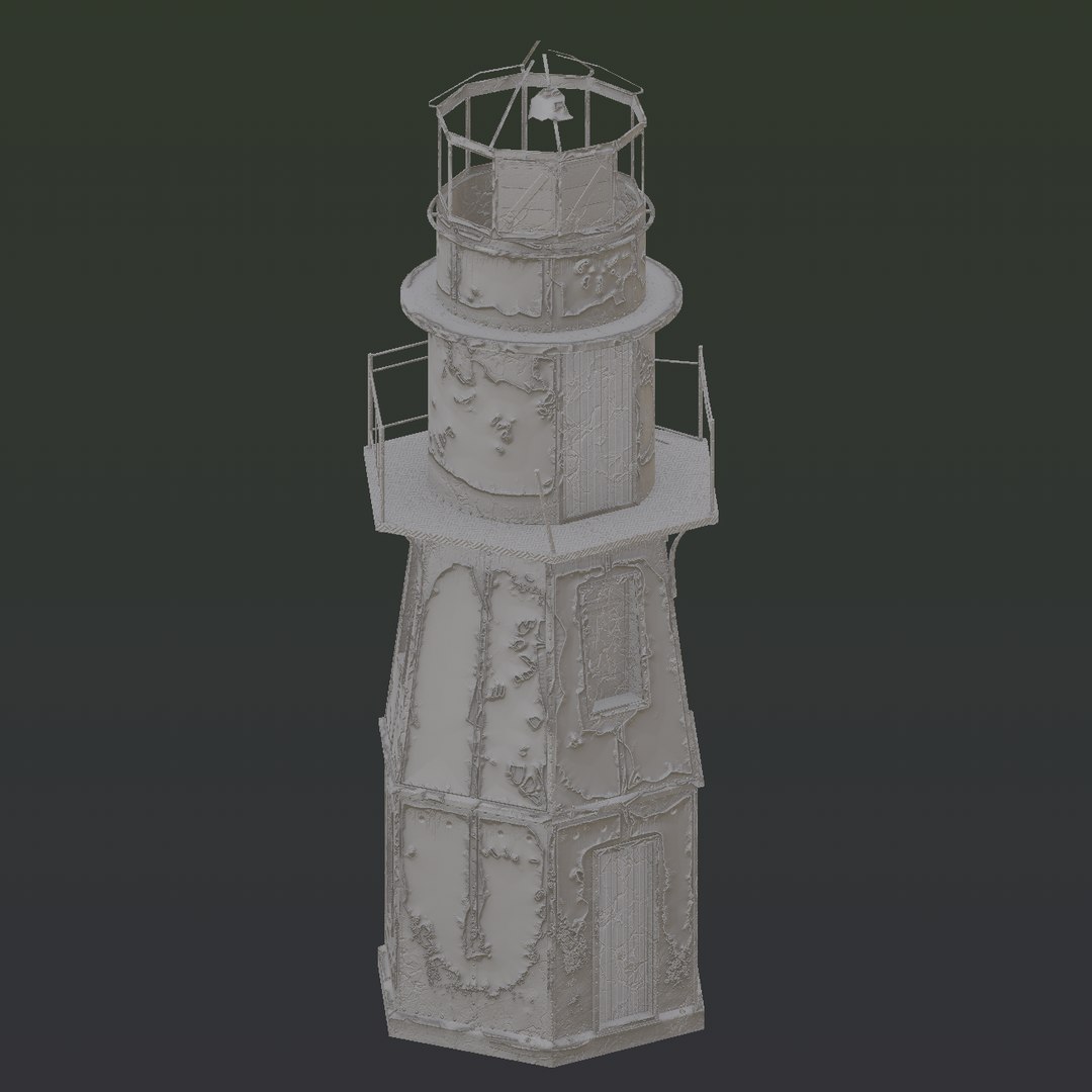 3D Fort Lighthouse - TurboSquid 2249148