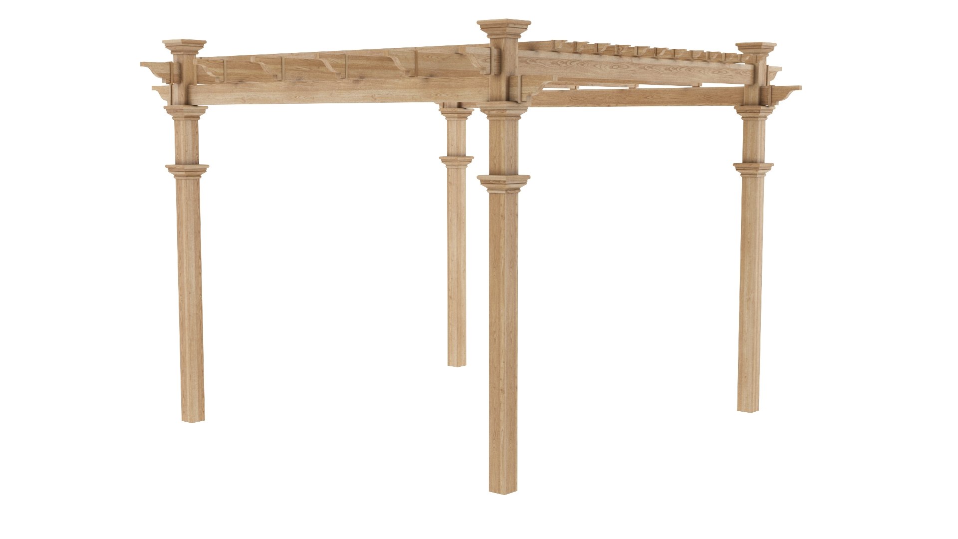 3D Pergola Architecture - TurboSquid 1605527