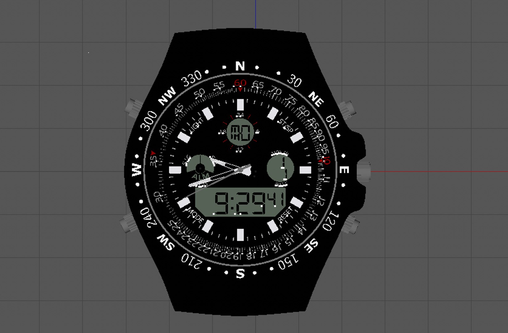 Face watch clock model - TurboSquid 1242787