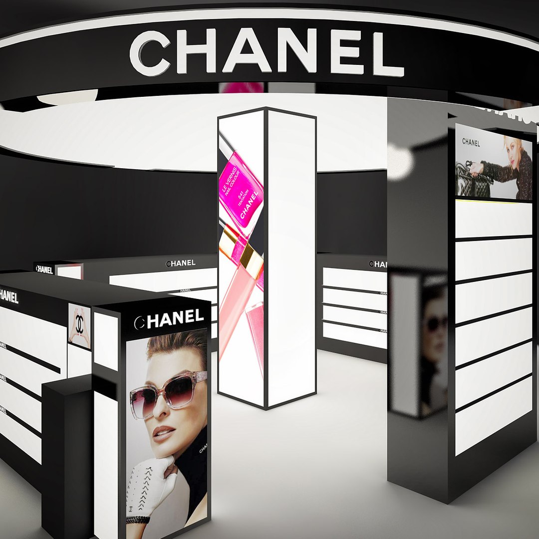 Chanel Cosmetics Stand - 3d Model