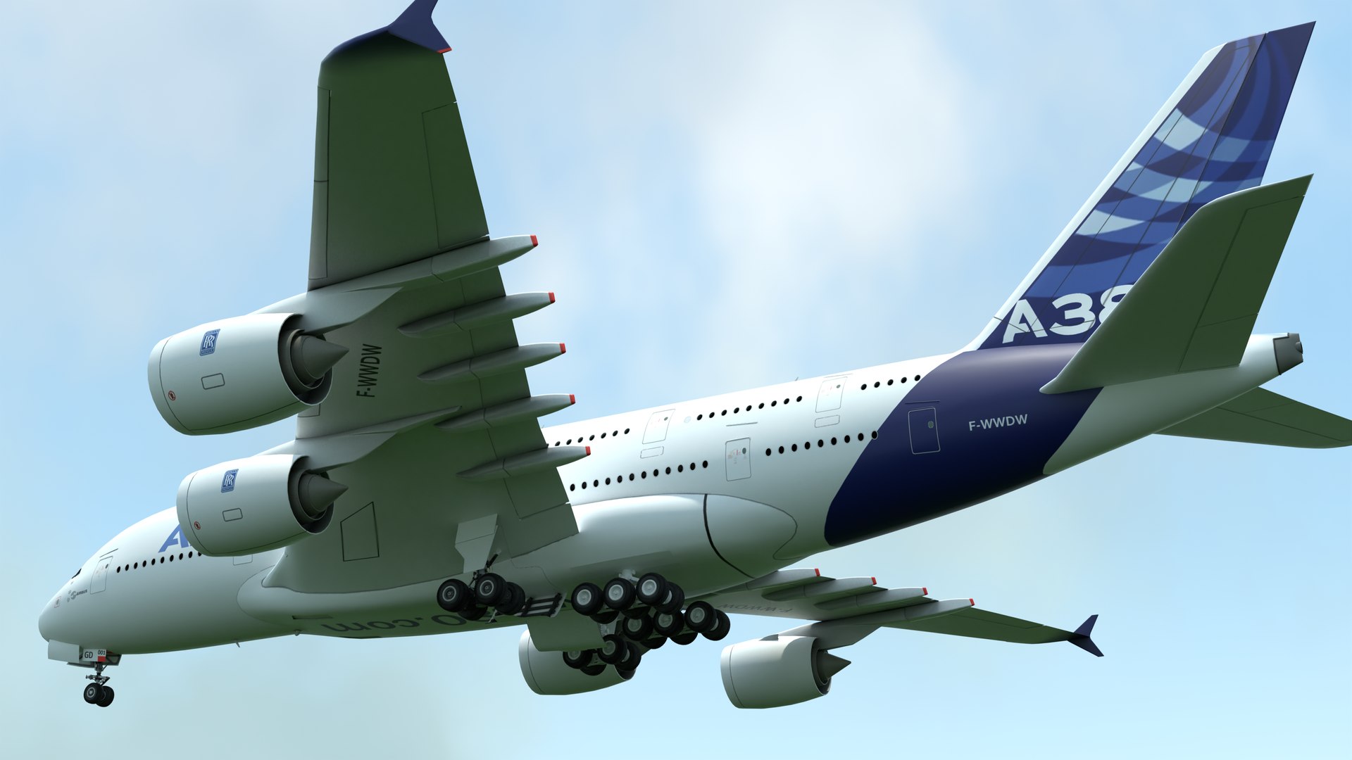 3D Model Air Bus 380 - TurboSquid 2281323