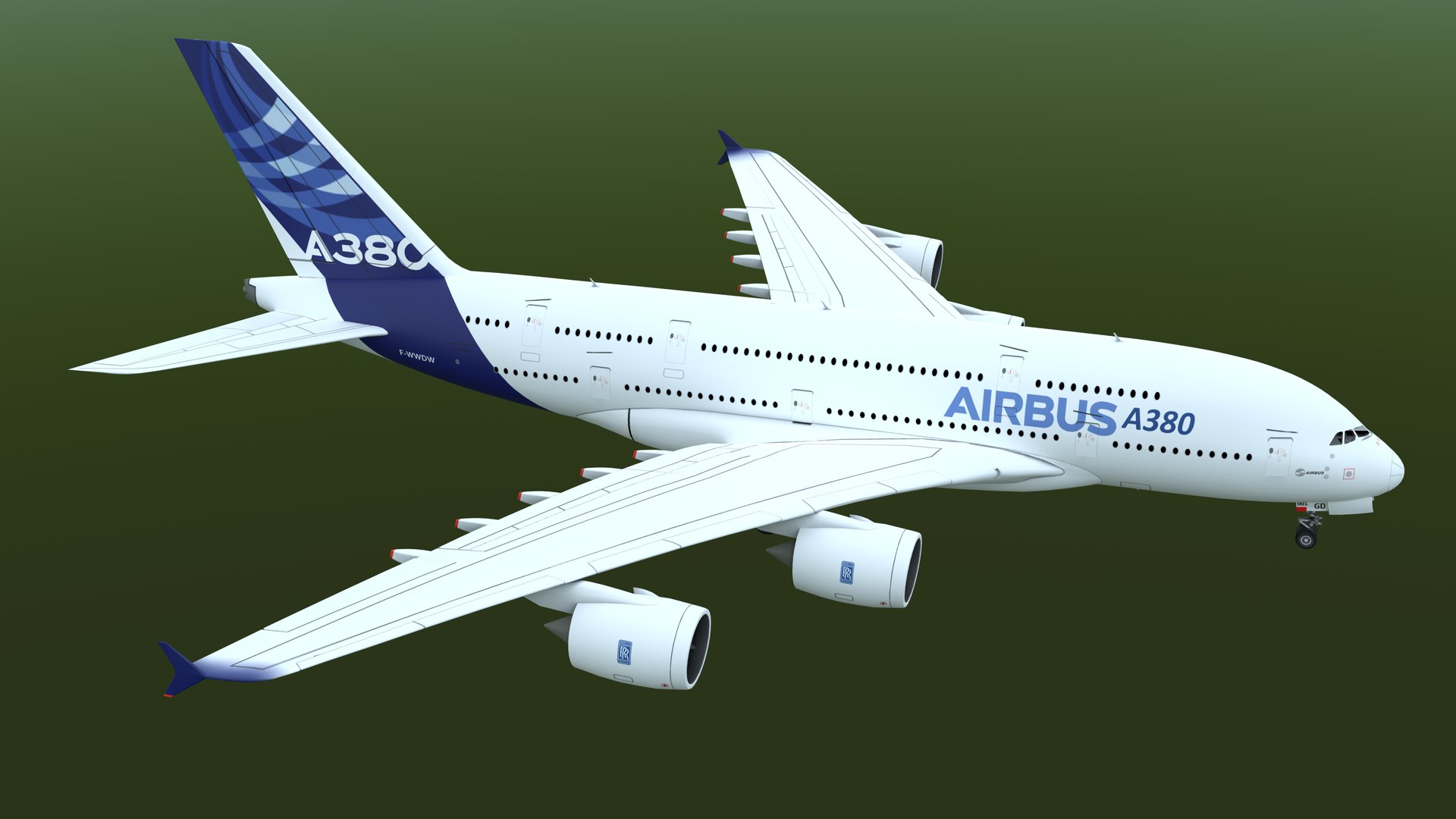 3D Model Air Bus 380 - TurboSquid 2281323