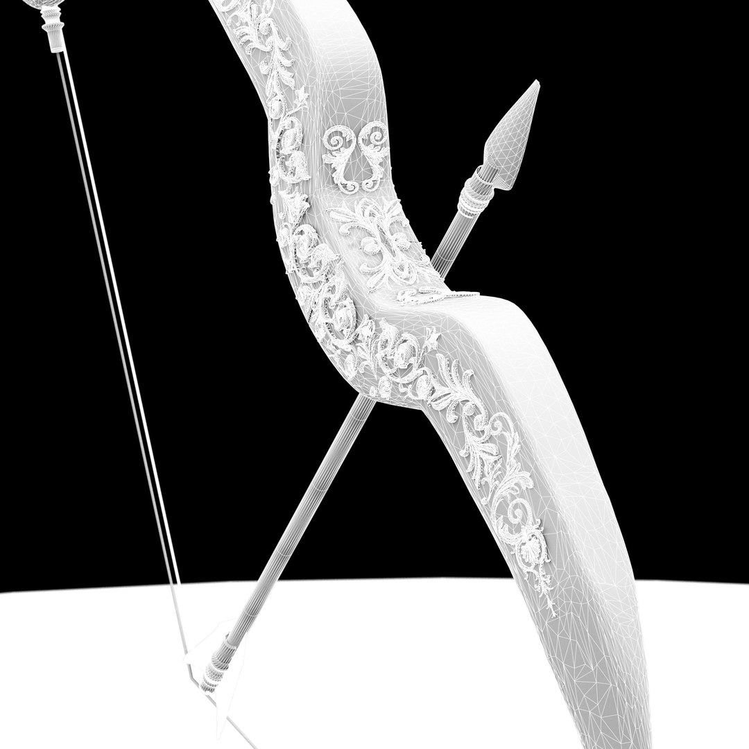 Cupid Bow Arrow 3d Model