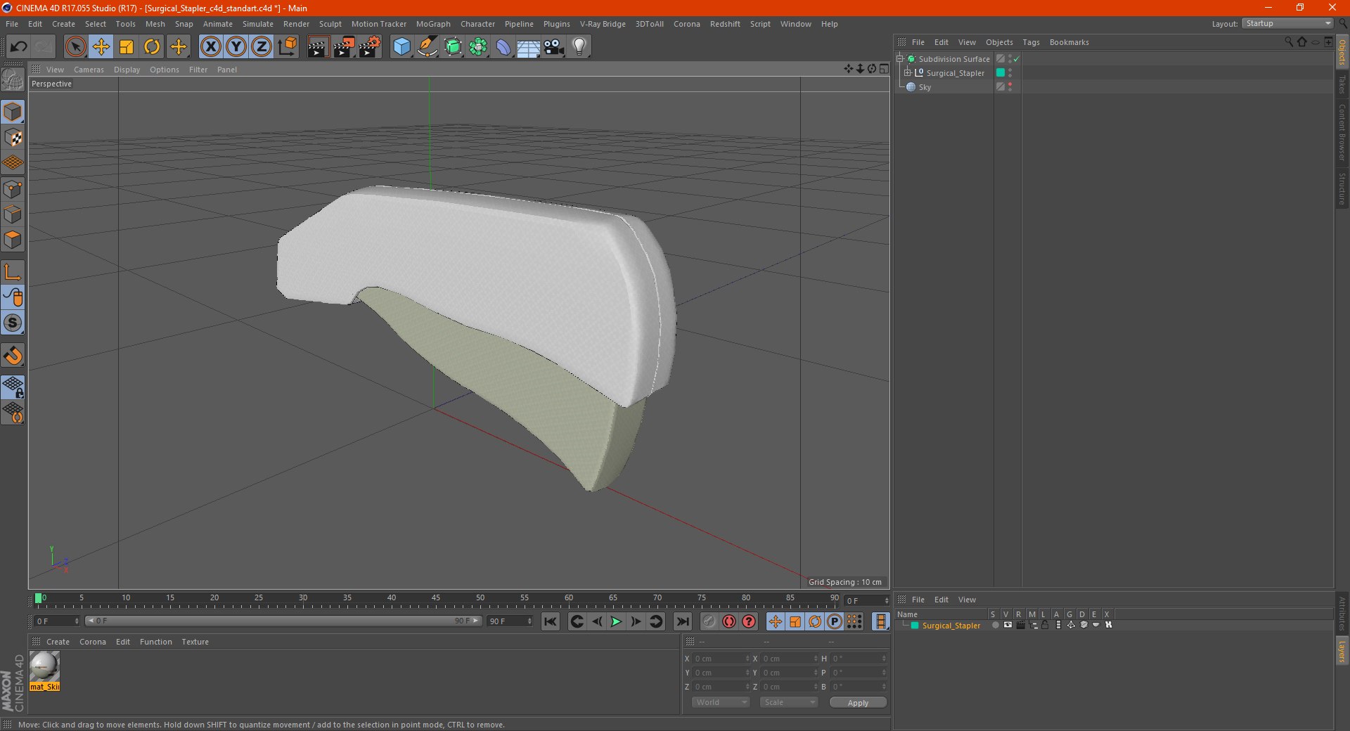 Stapler surgical 3D model - TurboSquid 1705129