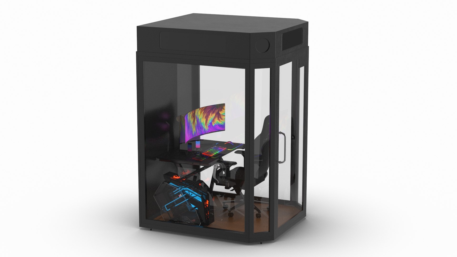 3D Personal Streaming Booth - TurboSquid 2387139