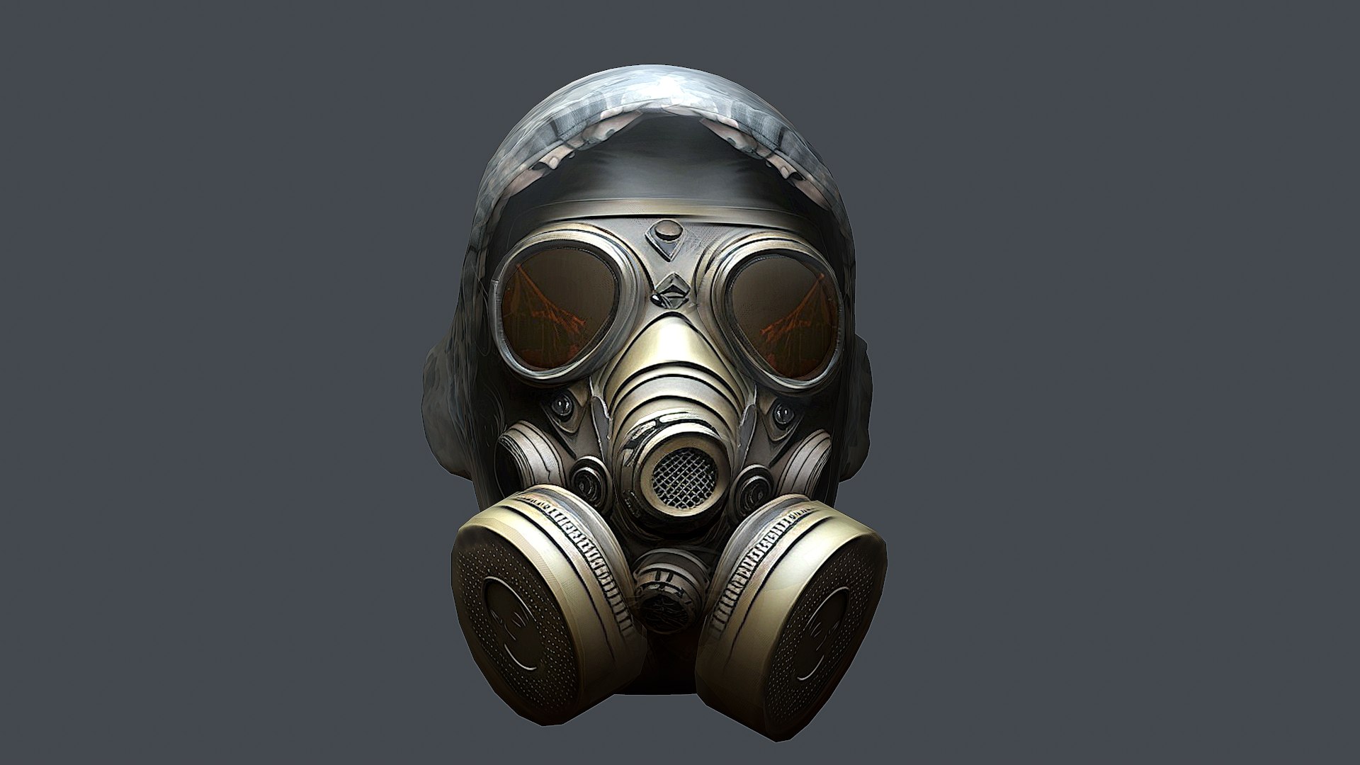 Gas Mask Protection Plastic Black 3D Model - TurboSquid 2037035