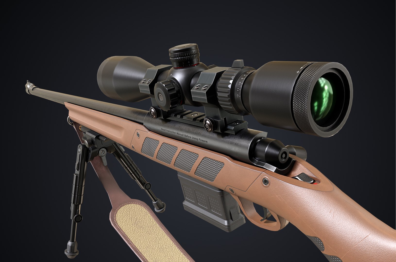 Hunting Rifle GameReady 3D Model - TurboSquid 2011046