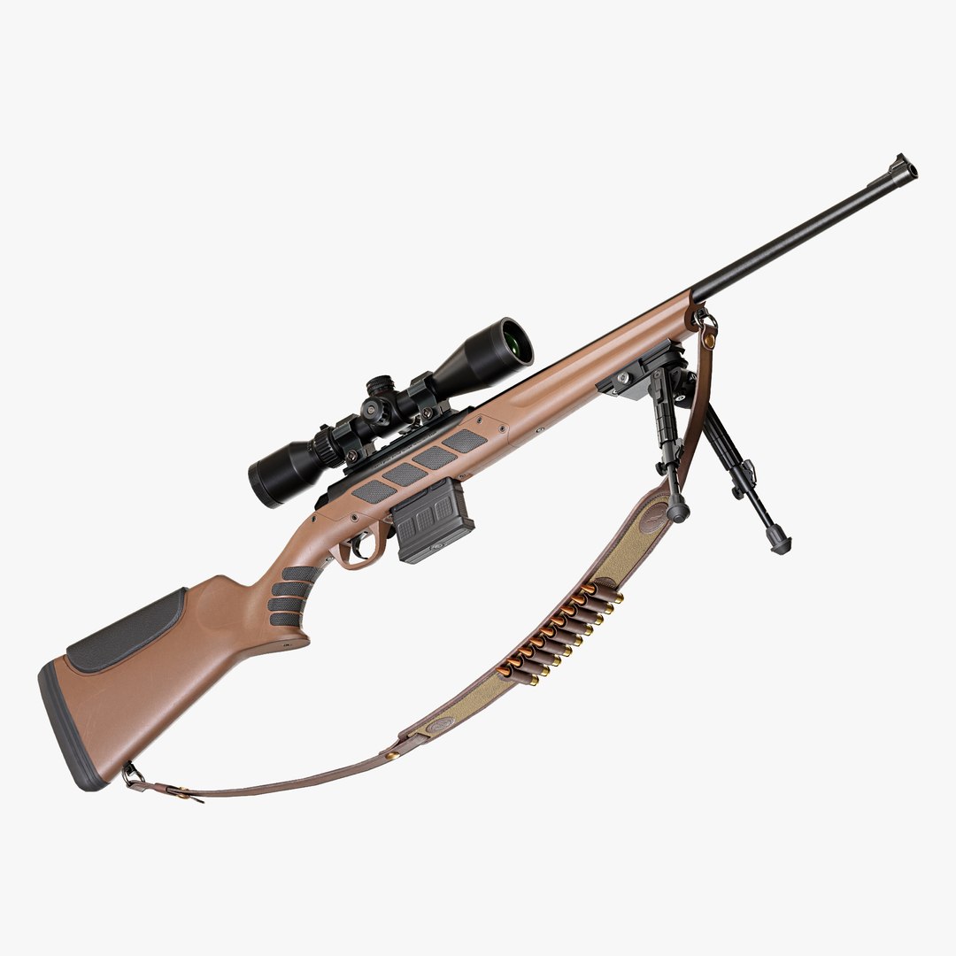 Hunting Rifle GameReady 3D model - TurboSquid 2011046