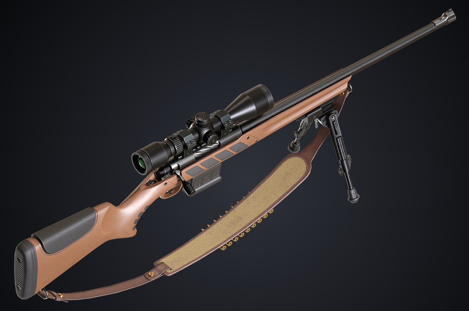 Hunting Rifle GameReady 3D Model - TurboSquid 2011046