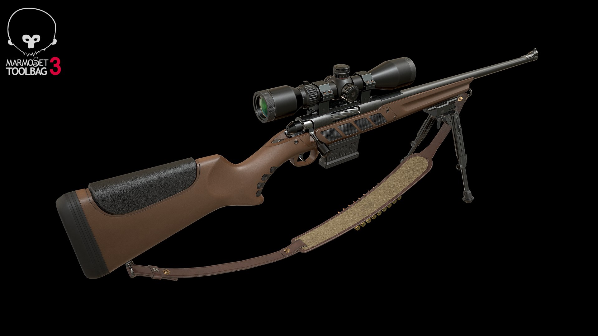 Hunting Rifle GameReady 3D Model - TurboSquid 2011046
