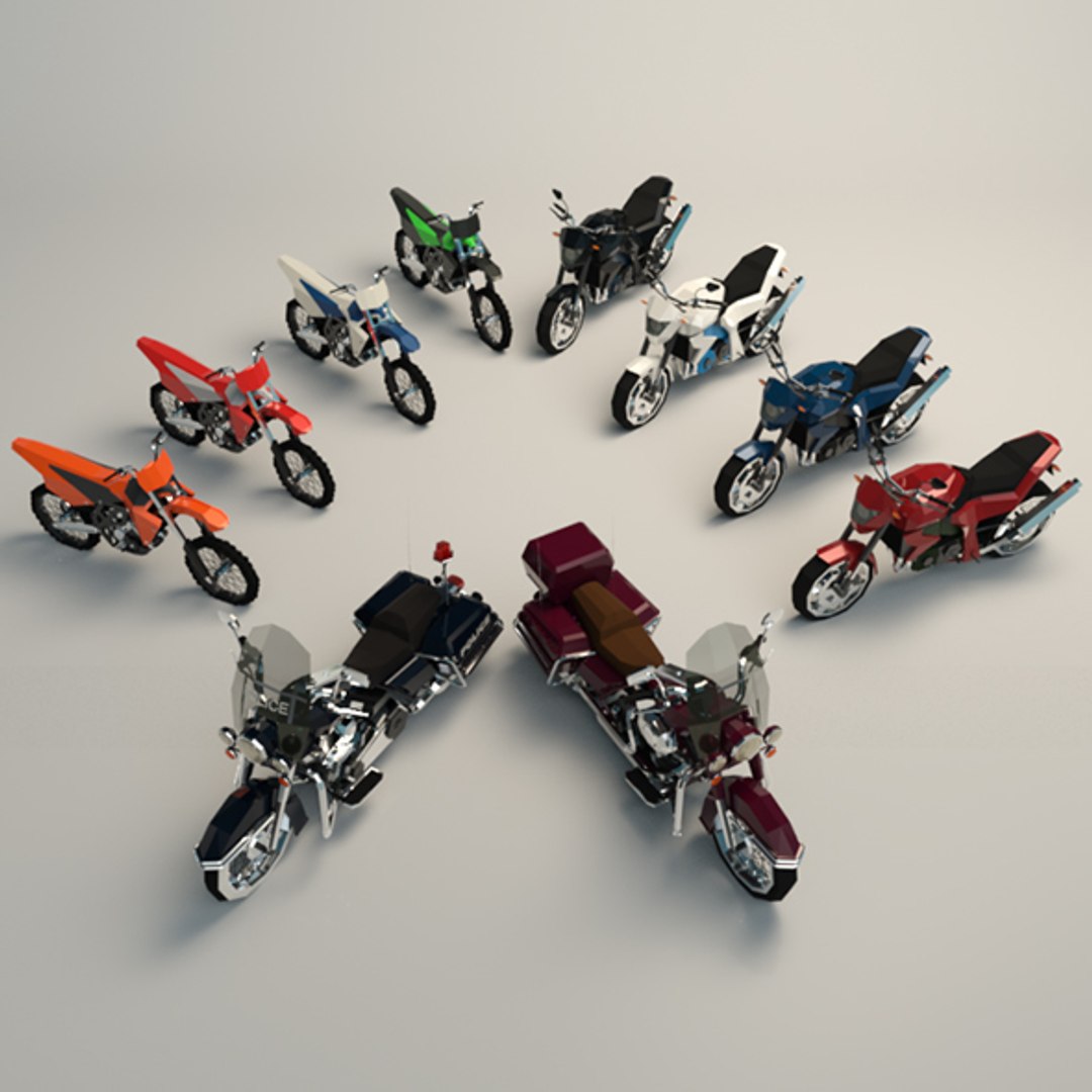 3D Motorcycle Model - TurboSquid 1446477